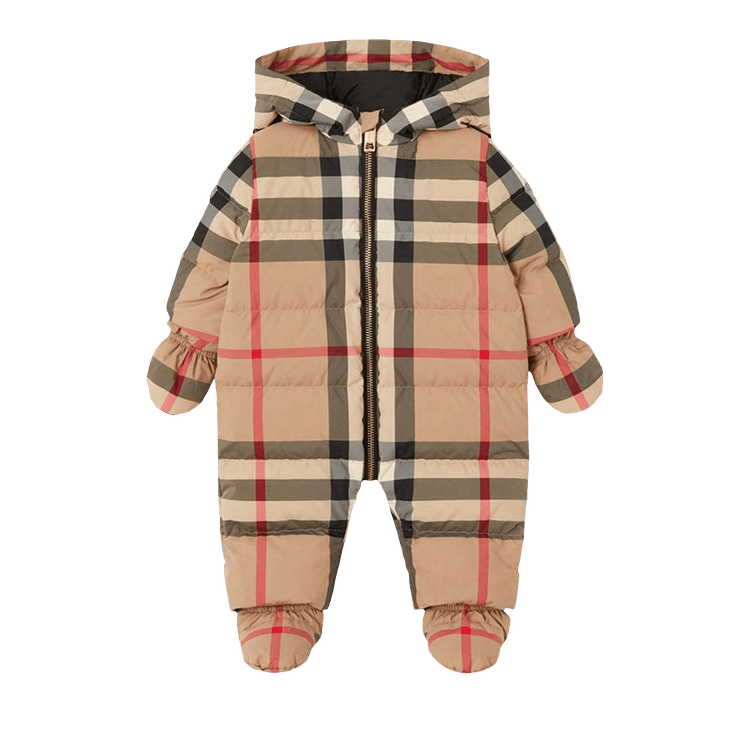 Buy Burberry Kids Check Jumpsuit 'Archive Beige' - 8054118 | GOAT