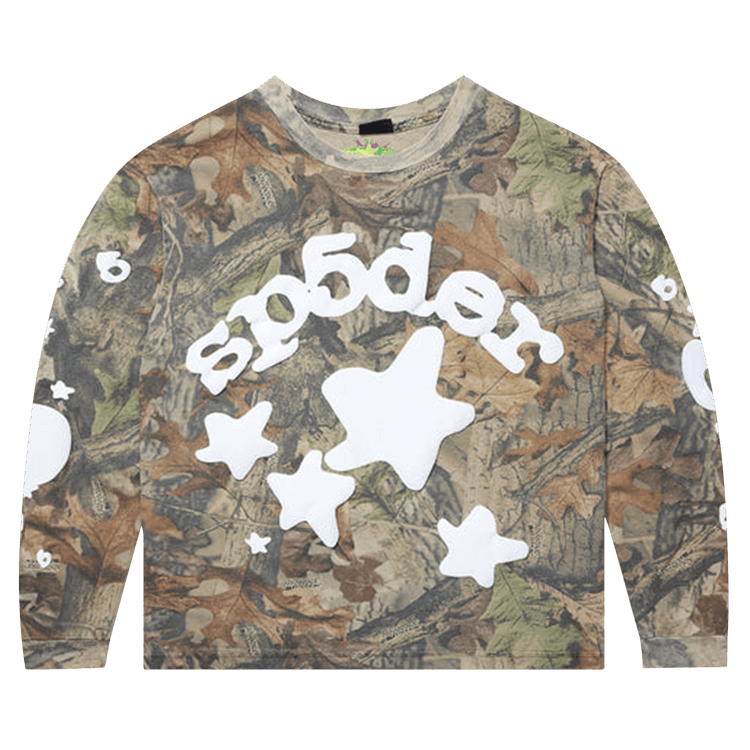 Buy Sp5der Beluga Long-Sleeve Tee 'Real Tree' - SP5 BCAMO LS | GOAT