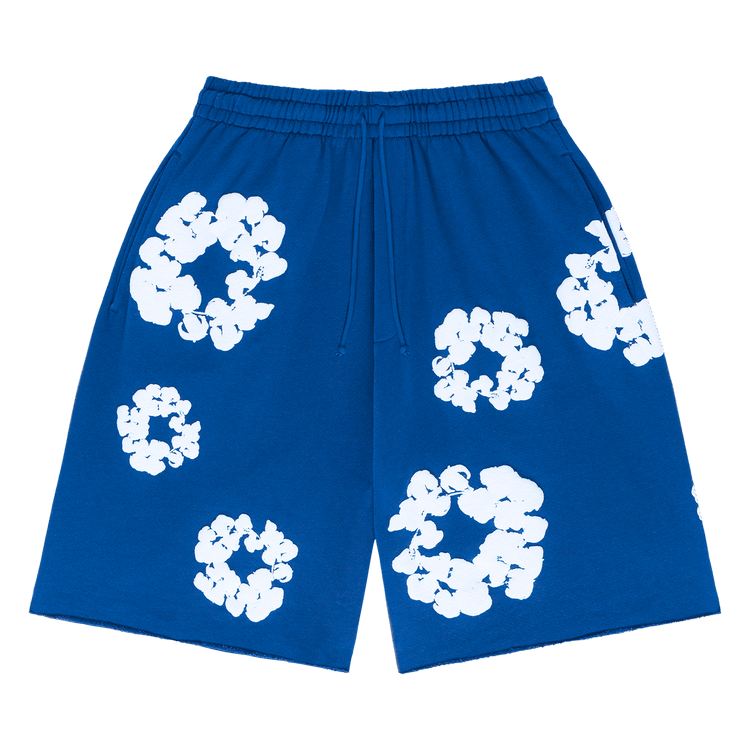 Buy Denim Tears The Cotton Wreath Shorts 'Royal Blue' - 402 020 30 ROYA ...