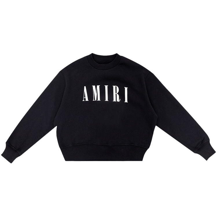Buy Amiri Logo Crewneck 'Black' - PF22KJL002 001 BLAC | GOAT