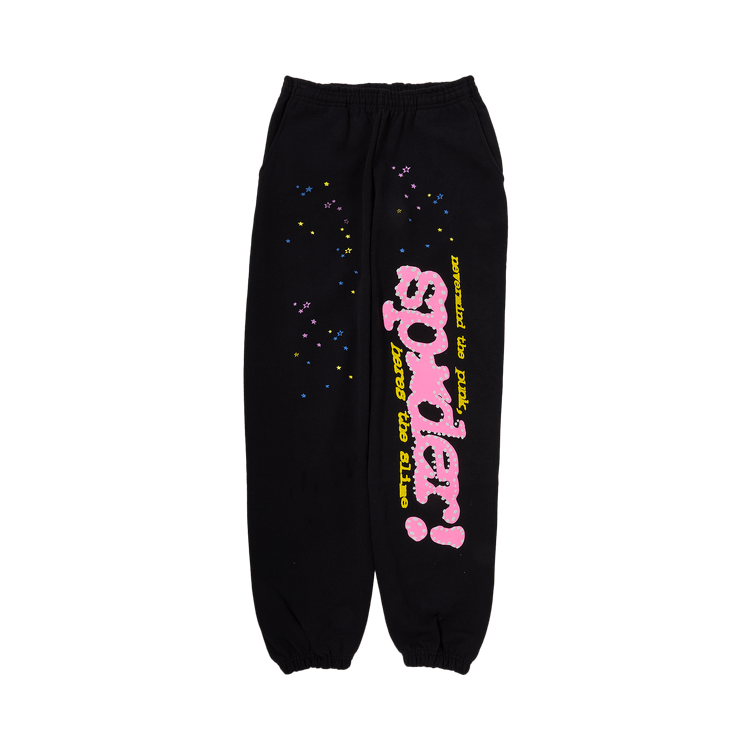 Buy Sp5der P*nk V2 Sweatpant 'Black' - 2406 1FW230204PVS BLAC | GOAT