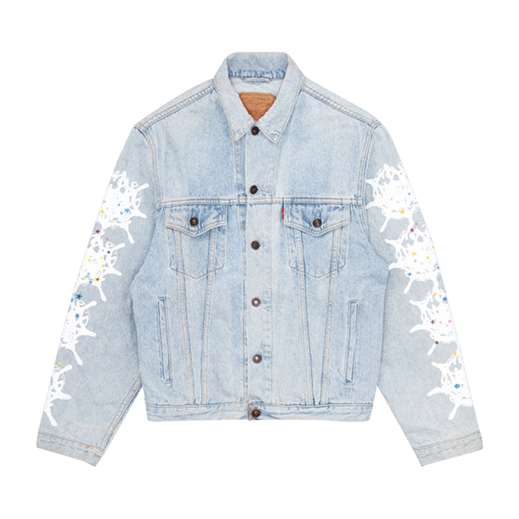 Buy Sp5der Vintage Web Trucker Jacket 'Denim' - SP5 JKT WEBVB | GOAT
