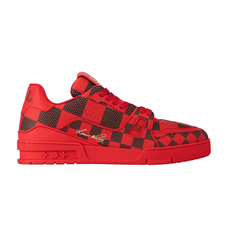 Buy Louis Vuitton Trainer 'Damier Pop - Red' - 1ACN44 | GOAT