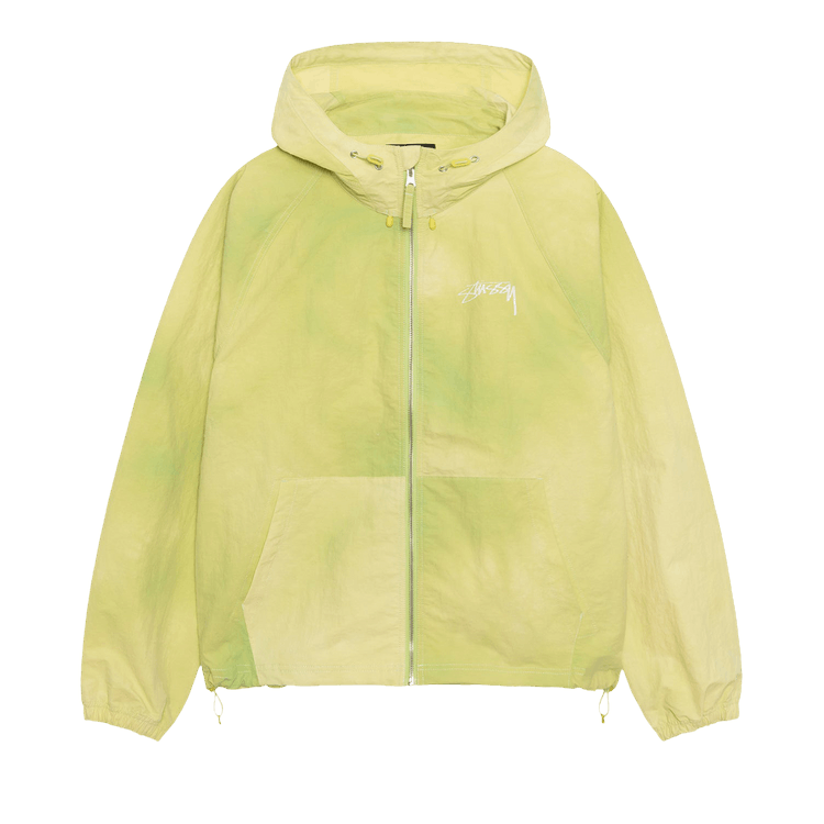 Buy Stussy Beach Shell Wave Dye Zip Hoodie 'Lime' - 115745 Buy Stussy Beach Shell Wave Dye Zip Hoodie 'Lime' - 115745