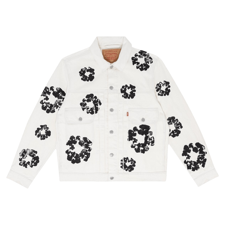 Buy Denim Tears Type II All Over Wreath Jacket 'White' - 802 0007 30 | GOAT
