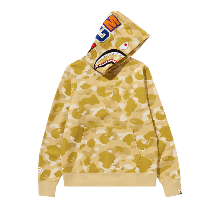 Buy BAPE Color Camo Shark Pullover Hoodie 'Yellow' - 1K30 114 002 ...