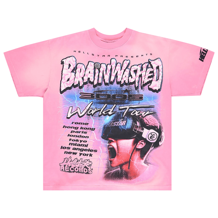 Buy Hellstar Brainwashed T-Shirt 'Pink' - HS T13 PINK | GOAT