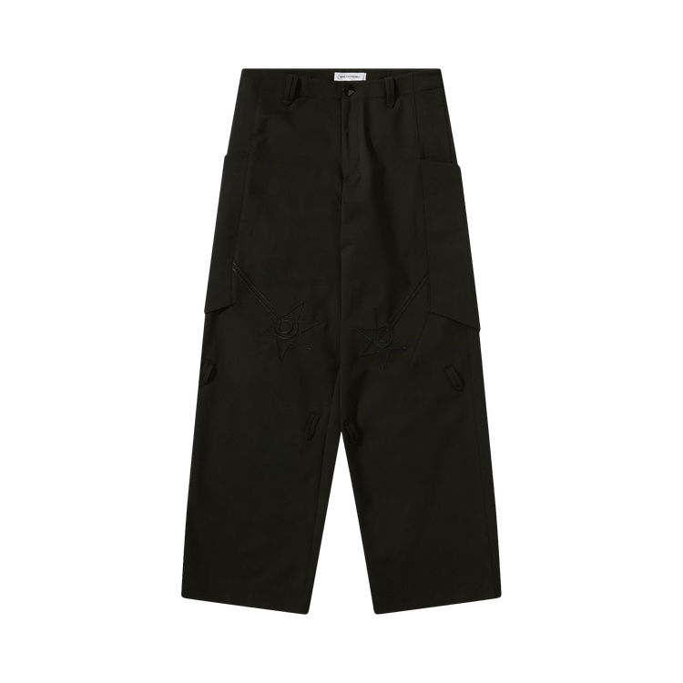 Buy Kiko Kostadinov Nesebur Embroidered Trouser 'Night Black ...