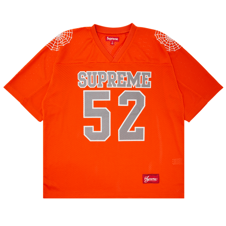 Buy Supreme Spiderweb Football Jersey 'Orange' - SS24KN63 ORANGE | GOAT