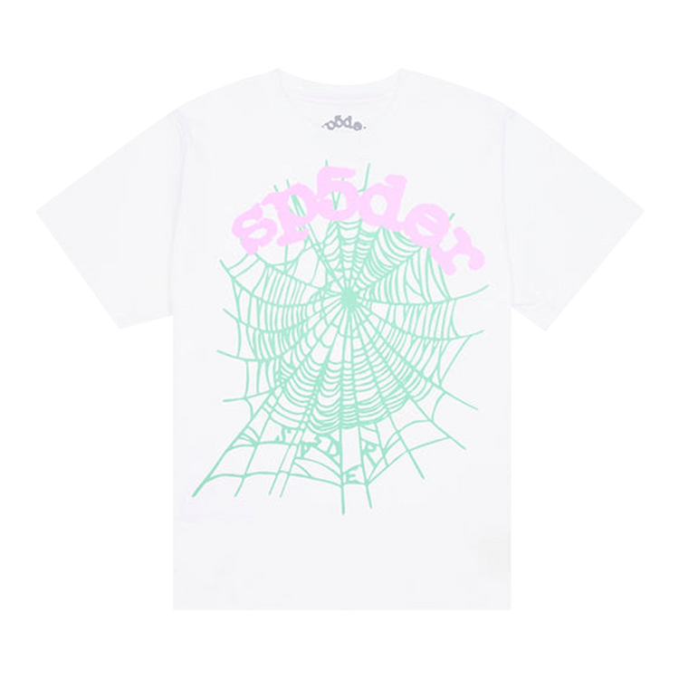 Buy Sp5der OG Web Tee 'White' - M03TS001OGWP | GOAT