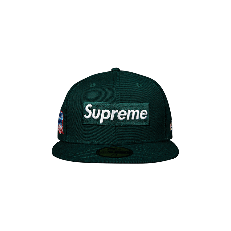 Buy Supreme World Famous Box Logo New Era 'Dark Green' - FW20H77 DARK ...