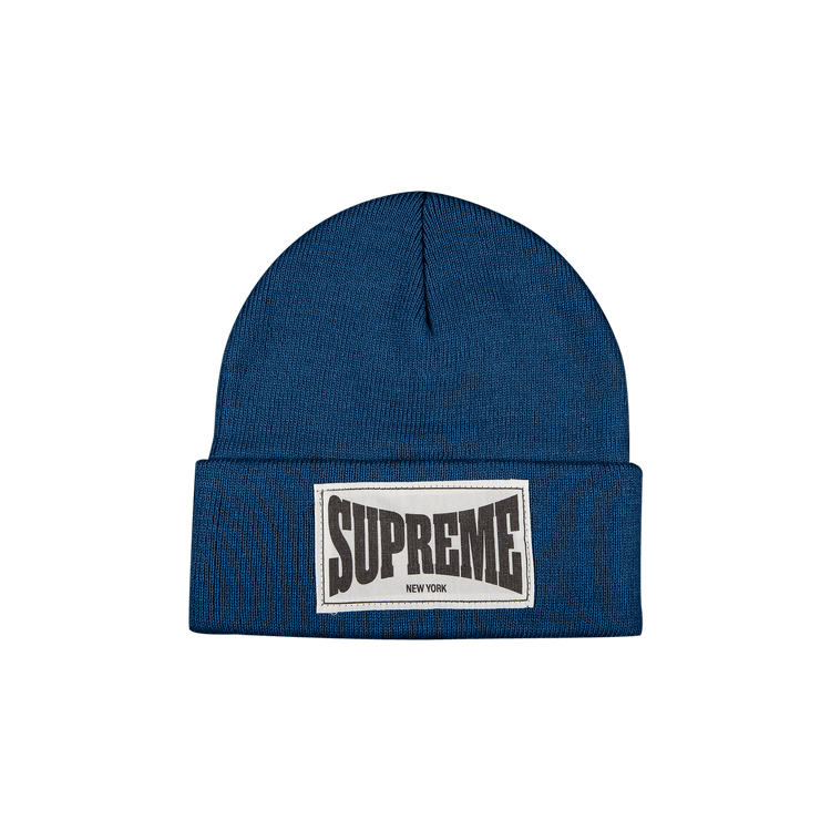 Buy Supreme Woven Label Beanie 'Slate' - FW20BN61 SLATE | GOAT