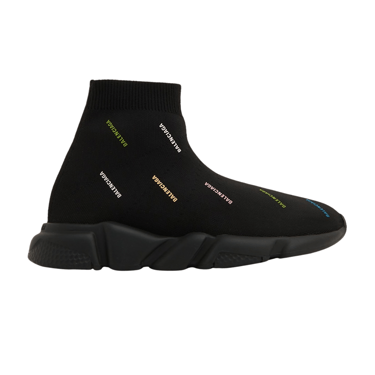 Buy Balenciaga Speed Sneaker Kids 'Allover Logo - Black Multi-Color ...
