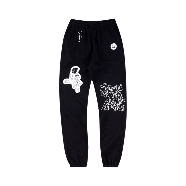 Buy Cactus Jack by Travis Scott JACKBOYS Mask On Sweatpants 'Black ...