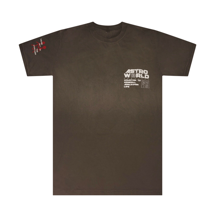 Buy Cactus Jack by Travis Scott Official Souvenir T-Shirt 'Brown ...