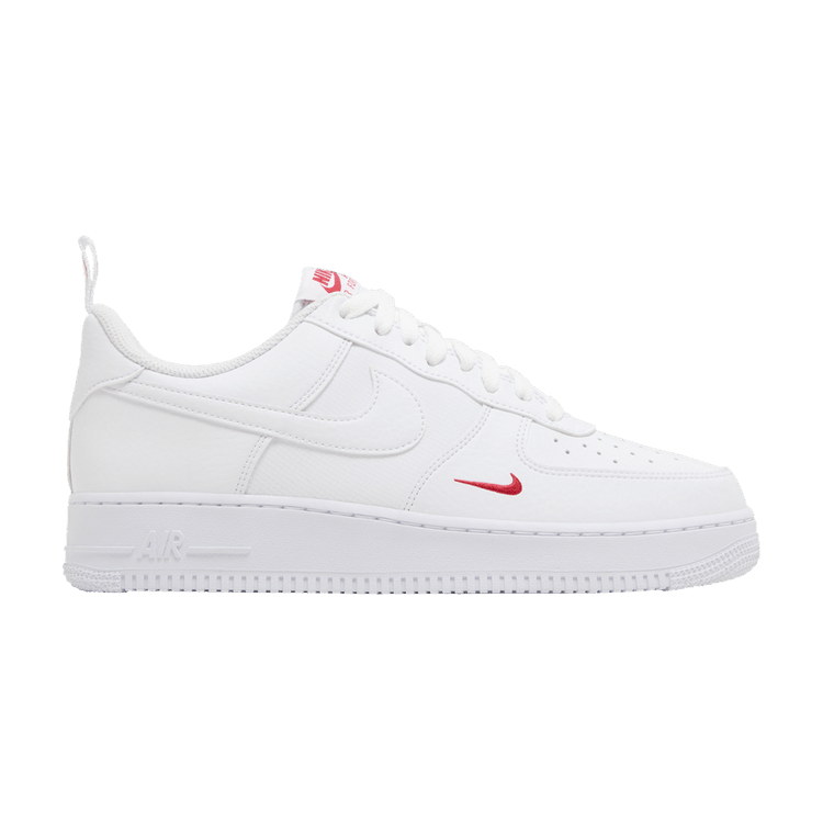 Buy Air Force 1 '07 'Red Mini Swoosh' - FZ7187 100 | GOAT