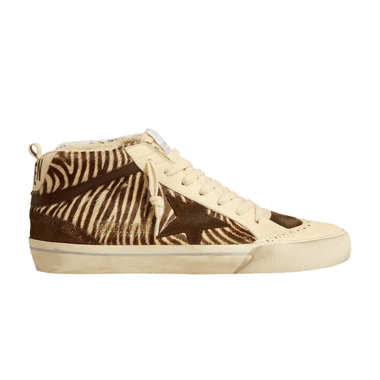 Golden Goose Wmns Mid Star 'Zebra Print' - Culture Circle