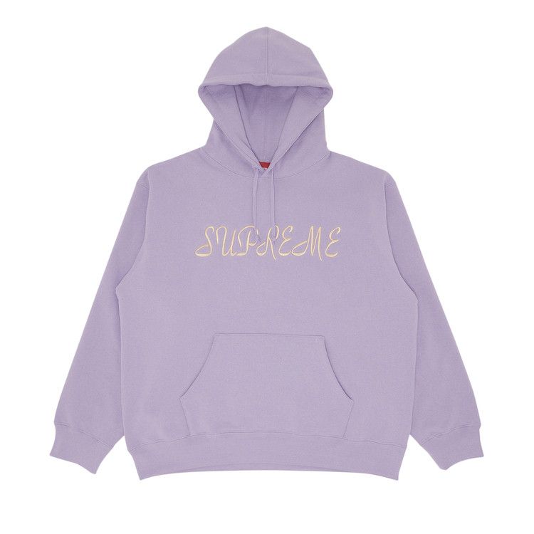 Buy Supreme Script Hooded Sweatshirt 'Violet' - SS23SW57 Buy Supreme Script Hooded Sweatshirt 'Violet' - SS23SW57