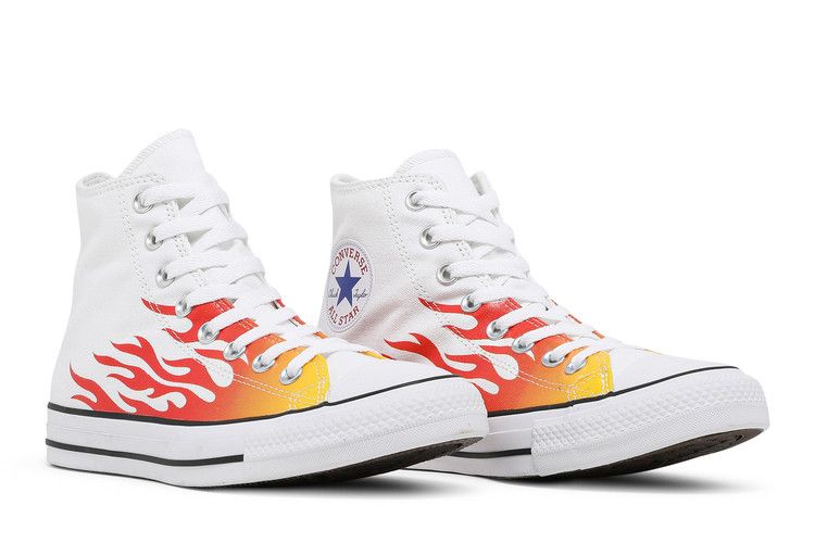 Converse Chuck Taylor All Star High Archive Print - White Flame Price ...