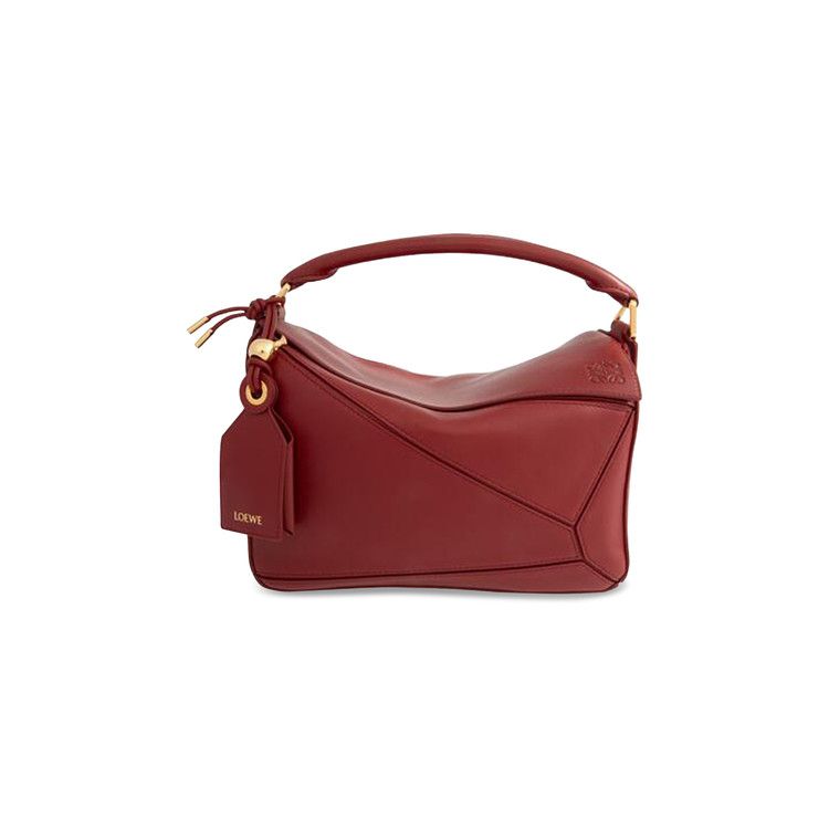 Loewe Small Featherlight Puzzle Bag Burnt Red Price in India | Culture ...