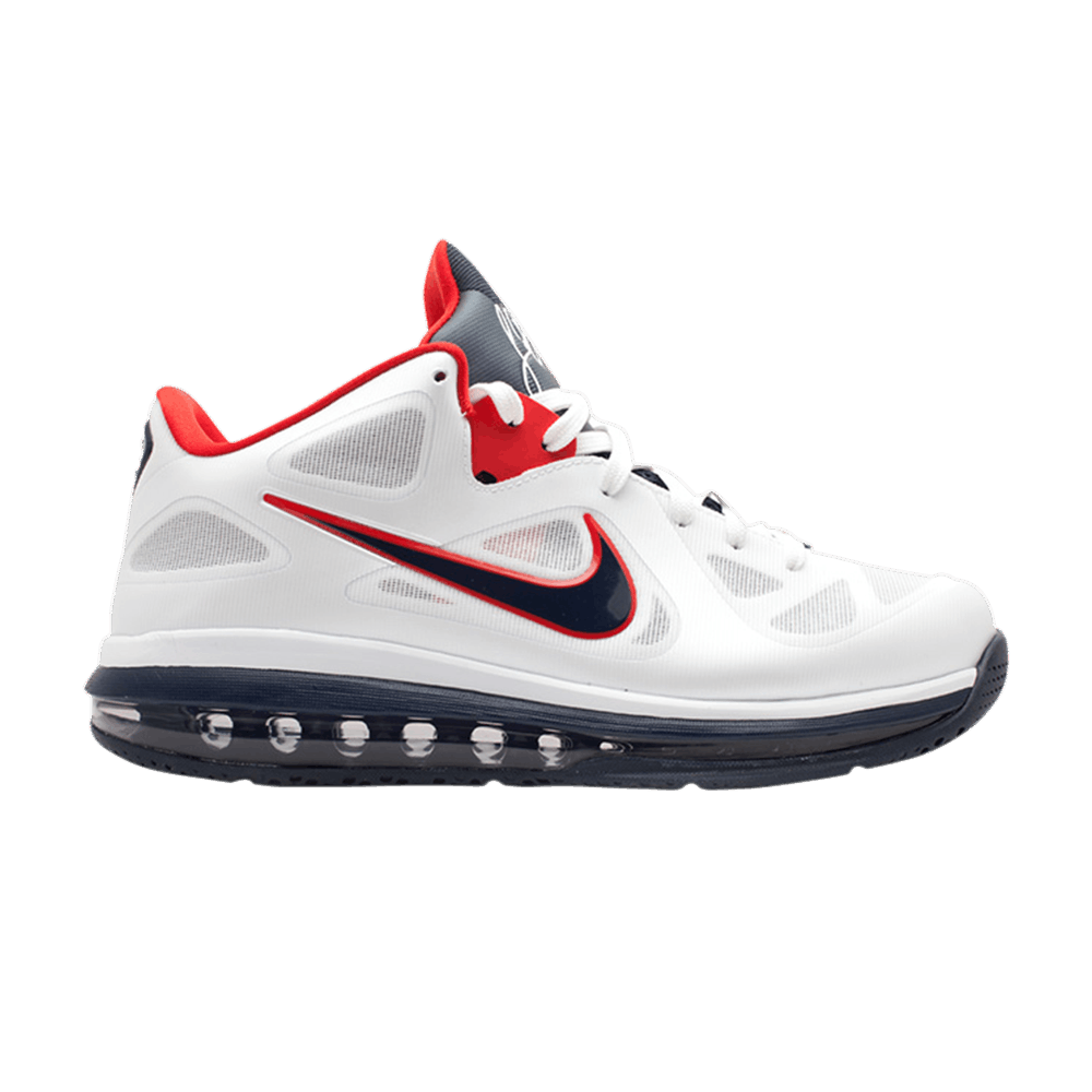 Lebron 9 Low 'USA' - Nike - 510811 101 | GOAT