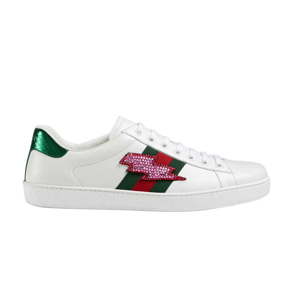 Gucci Ace Embroidered 'Lightning Bolt' - Gucci - 433738 A38G0 9064 | GOAT