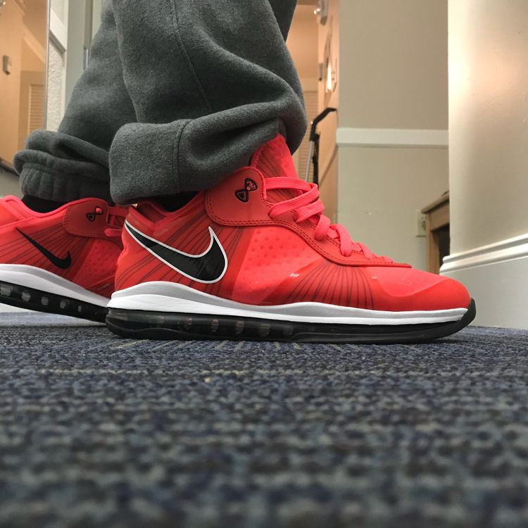 LeBron 8 V/2 Low 'Solar Red' - Nike - 456849 600 | GOAT