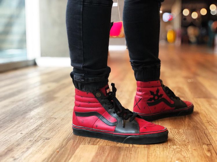 Marvel x SK8-Hi 'Deadpool' - Vans - VN0A38GEUBJ | GOAT