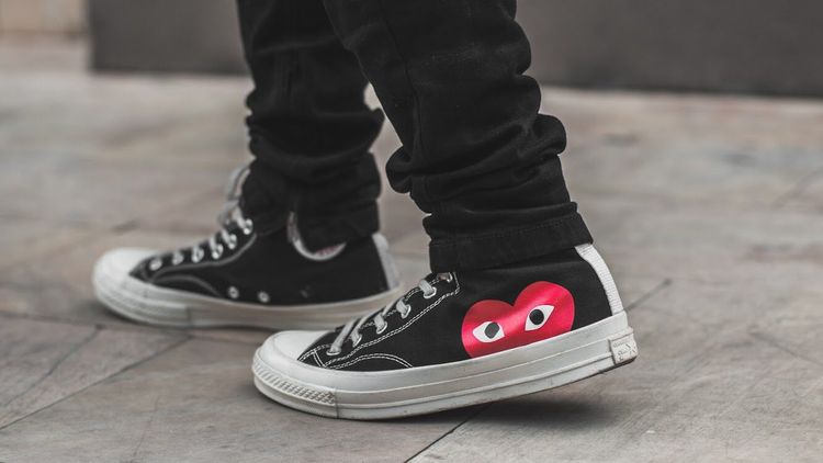 Comme des Garçons x Chuck Taylor All Star Hi 'Play' - Converse ...