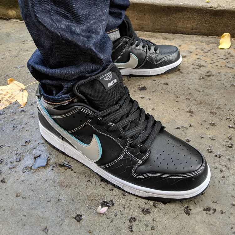 Diamond Supply Co. x Dunk Low Pro SB 'Black Diamond' - Nike - BV1310 ...