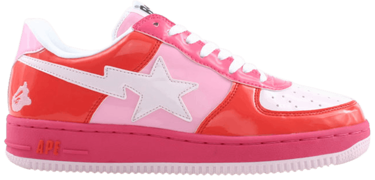 Bapesta FS-001 Low 'Red Pink' - BAPE - 360 | GOAT