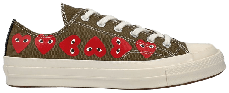 Comme des Garçons Play x Chuck 70 Low Top 'Multi Heart' - Converse ...