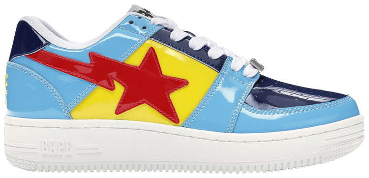 Bapesta Low 'Black Shark Face' - A Bathing Ape - BAPESTA SHK BLK | GOAT