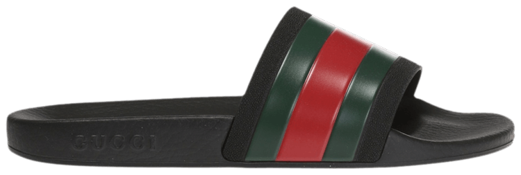 Gucci Pursuit '72 Rubber Slide Kids 'Black' - Gucci - 508810 GIB10 1098 ...