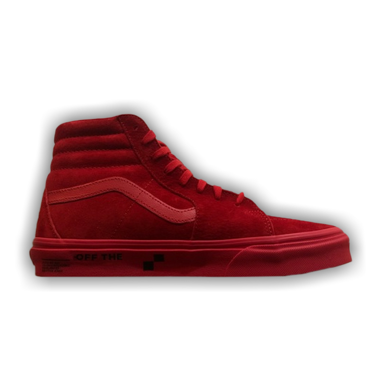 vans authentic red suede