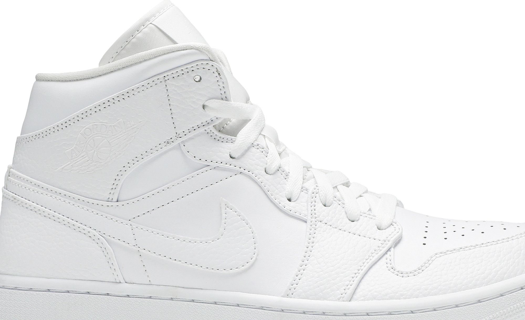 Buy Air Jordan 1 Mid 'Triple White' 2020 - 554724 130 | GOAT