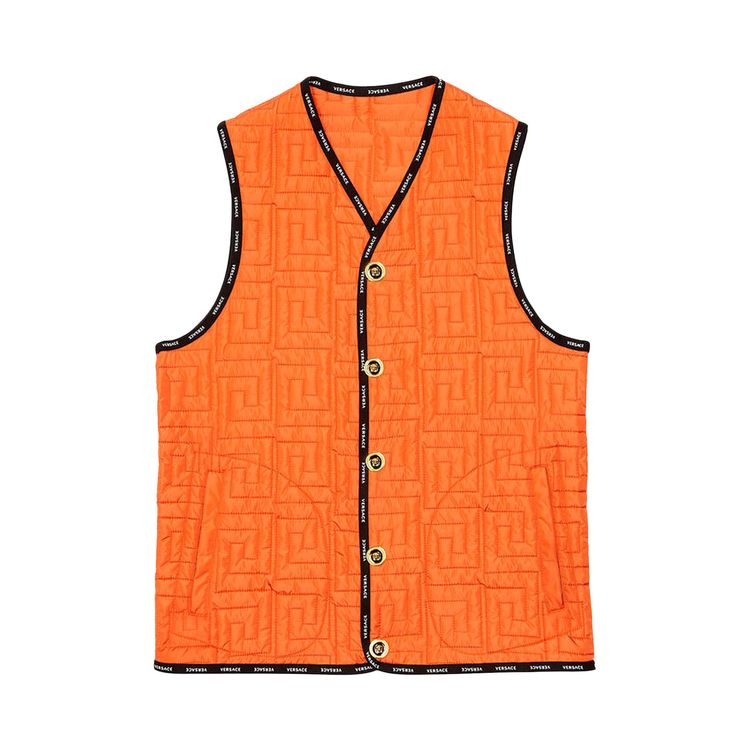 Buy Versace Greca Pattern Quilted Vest 'Scarlett' - A87497 A230630 ...