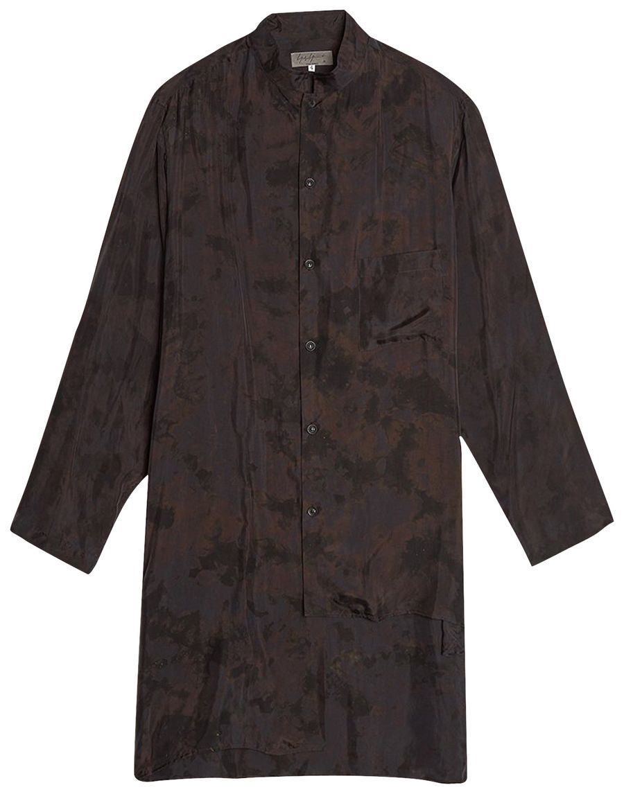 Buy Yohji Yamamoto Pour Homme Asymmetry Stand Blouse 'Black' - HR B16 211 | GOAT