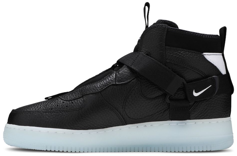 Buy Nike Air Force 1 Mid Utility 'Black Half Blue' - AQ9758 001 | GOAT