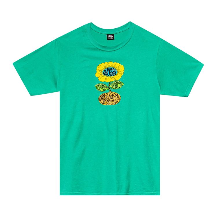 Buy Stussy Sunflower Tee 'Green' - 1904693 GREE | GOAT UK