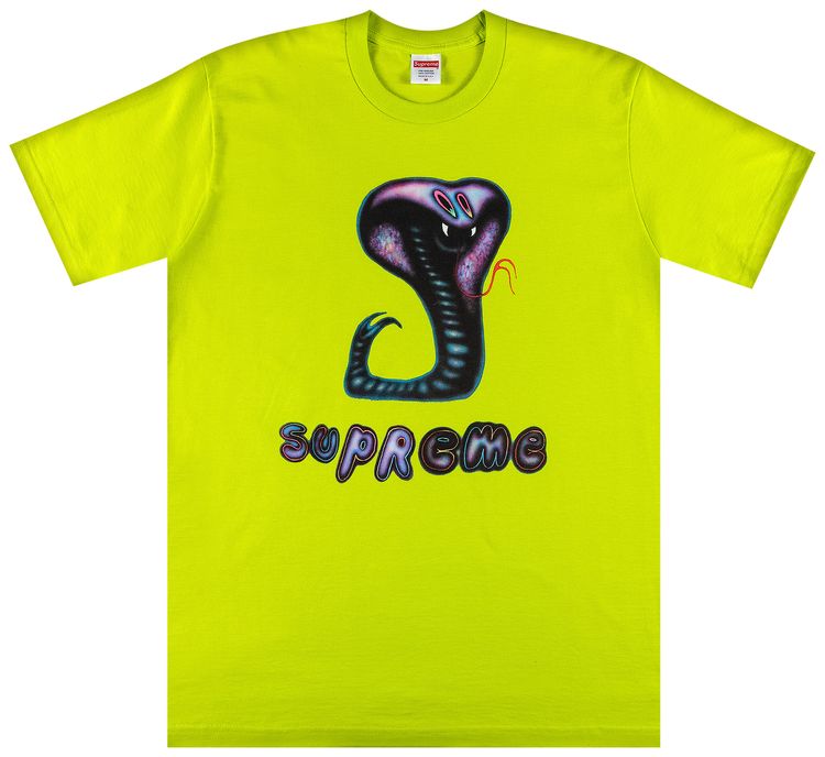 Buy Supreme Snake Tee 'Bright Green' - SS21T48 BRIGHT GREEN | GOAT