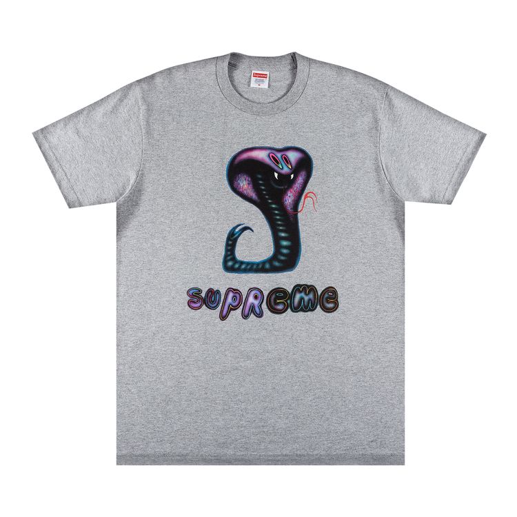 Buy Supreme Snake Tee 'Heather Grey' - SS21T48 HEATHER GREY | GOAT