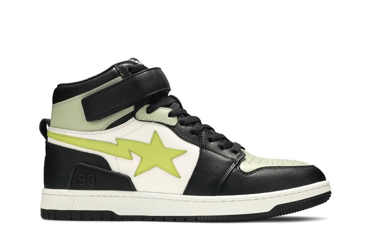 Buy BAPE Block Sta High 'Black Lime' - 001FWG701036X | GOAT AU