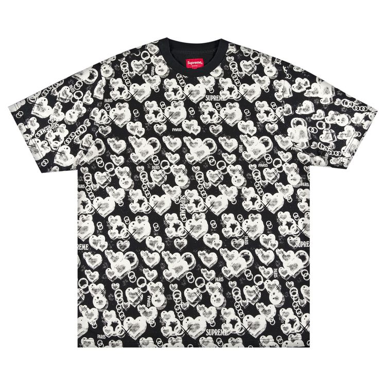 Buy Supreme Hearts Short-Sleeve Top 'Black' - SS21KN31 BLACK | GOAT