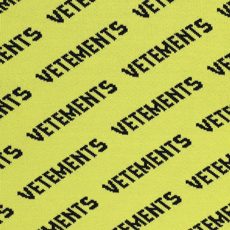 Buy Vetements Monogram Knitted Jumper 'Neon Yellow/Black' - UA52KN600Y ...