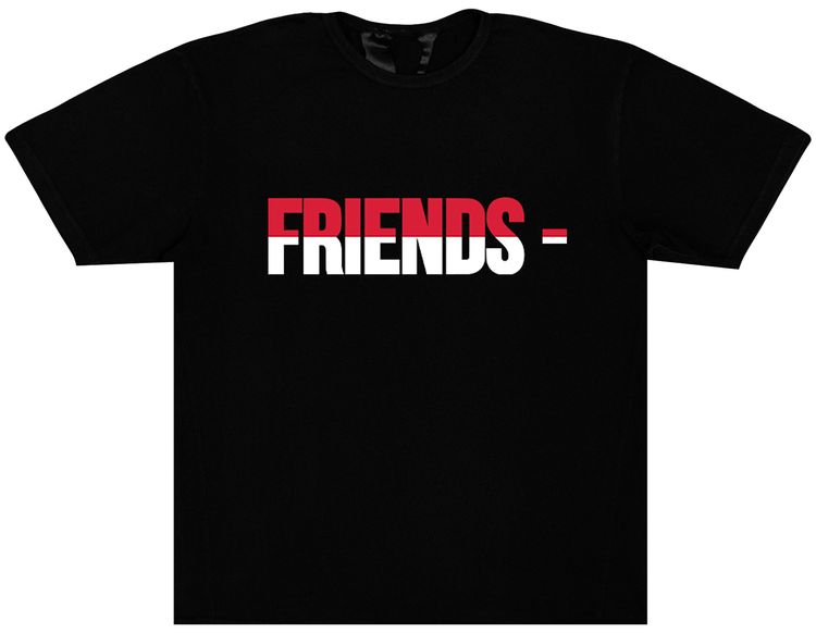 Buy Vlone Friends - IDN T-Shirt 'Black' - 1020 1SS210103FIDN BLAC | GOAT