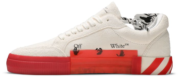 Buy Off-White Vulc Sneaker Low 'White Red' - OMIA085R21LEA002 0125 | GOAT