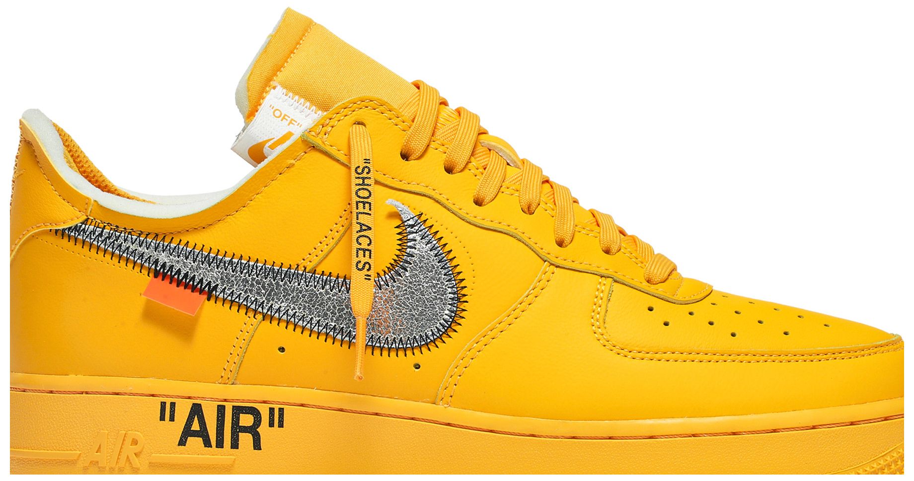 Buy Off-White x Nike Air Force 1 Low 'Lemonade' - DD1876 700 | GOAT