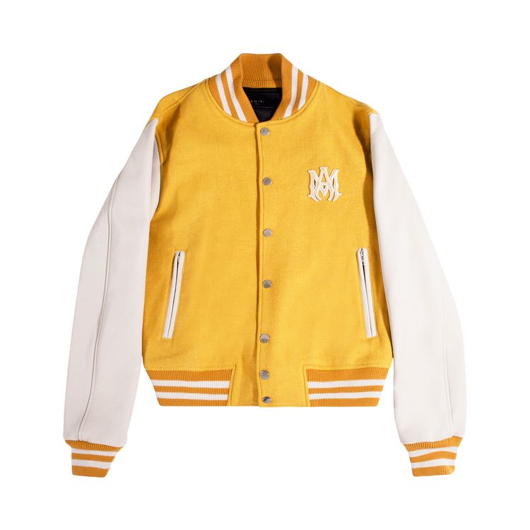 Buy Amiri Letterman Jacket 'Mustard' - M0S001 MUST | GOAT