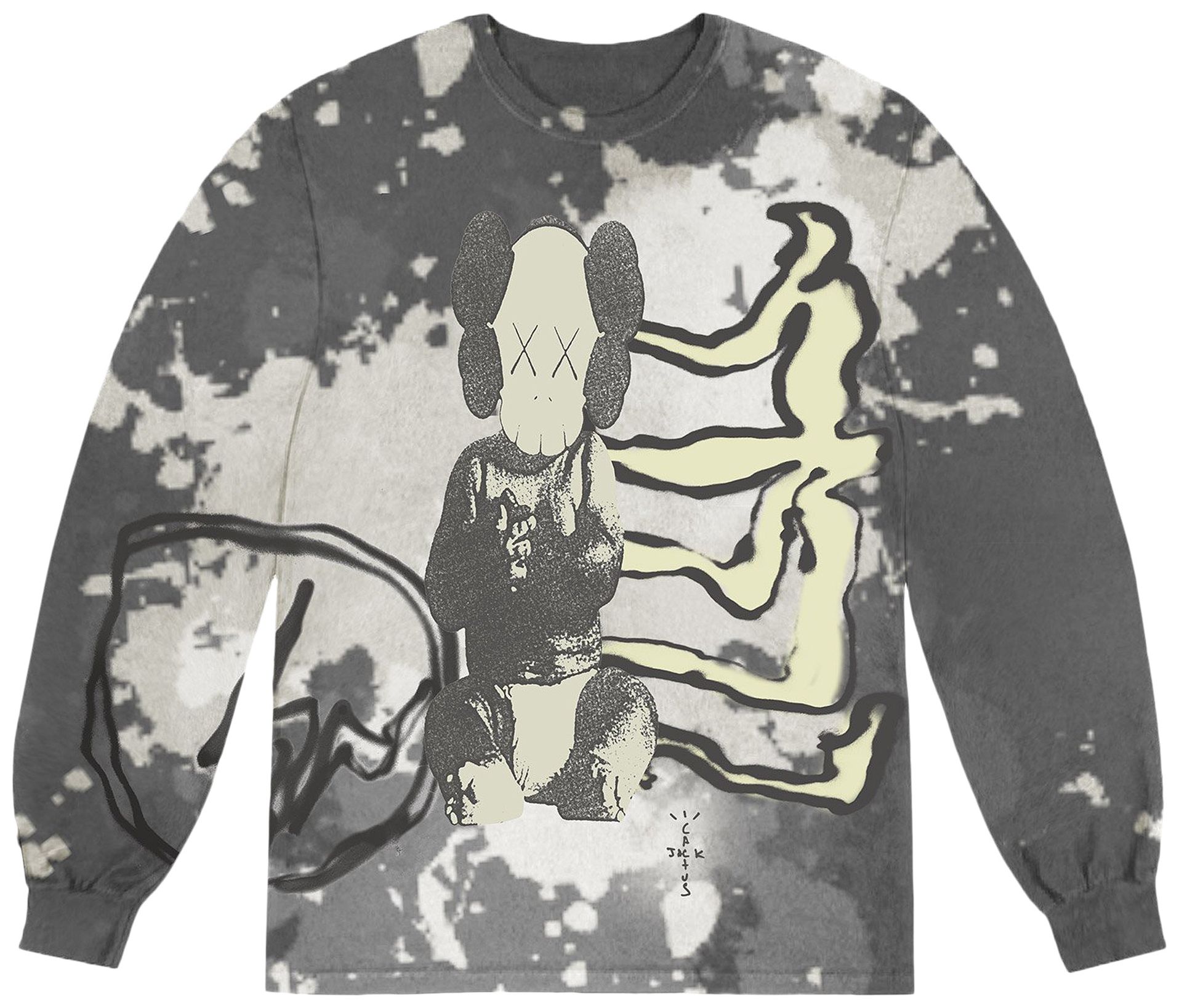 Buy Cactus Jack by Travis Scott x KAWS For Fragment Long-Sleeve Tee ...